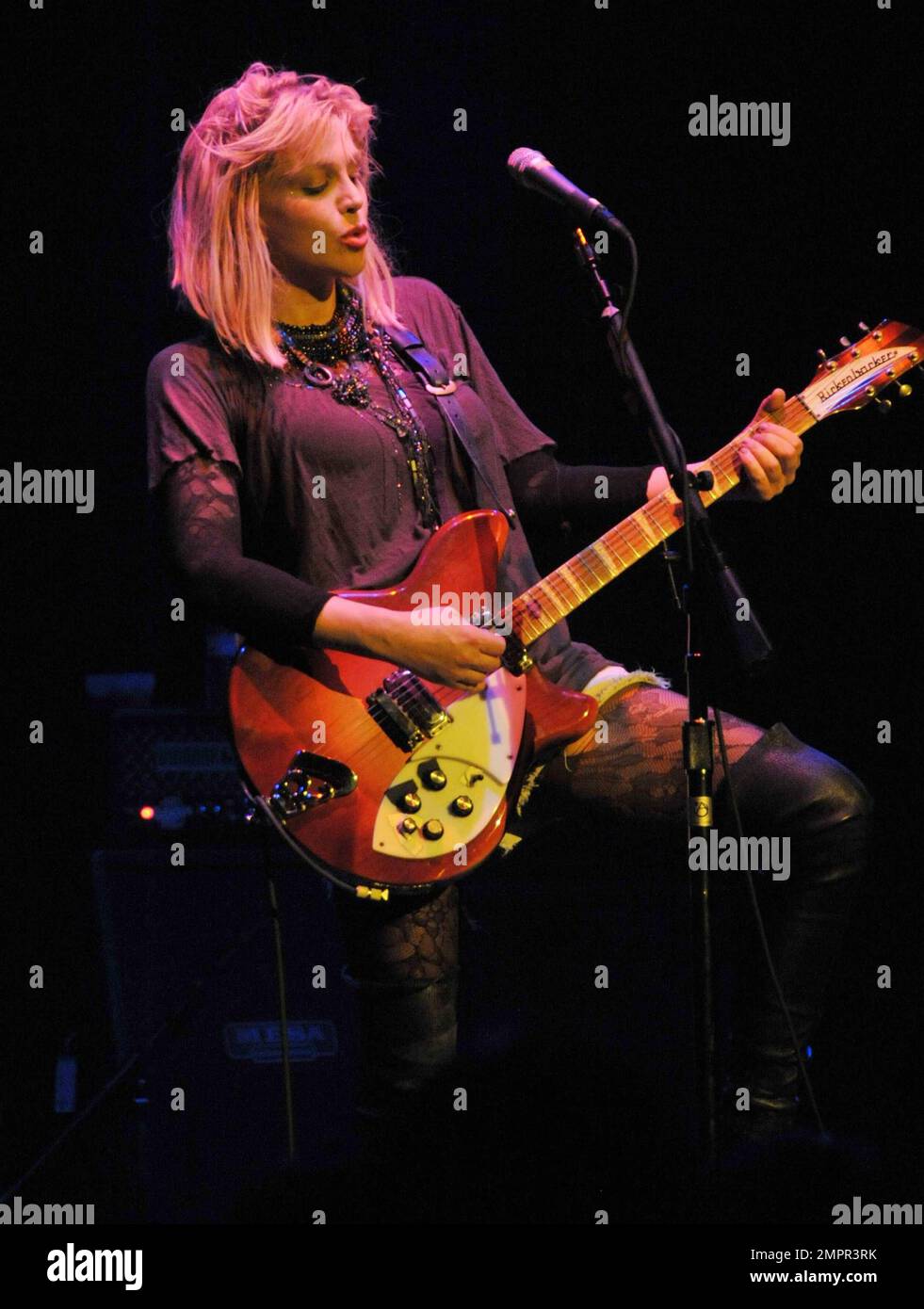 Rocker Courtney Love performs live with her band Hole at the Fillmore ...
