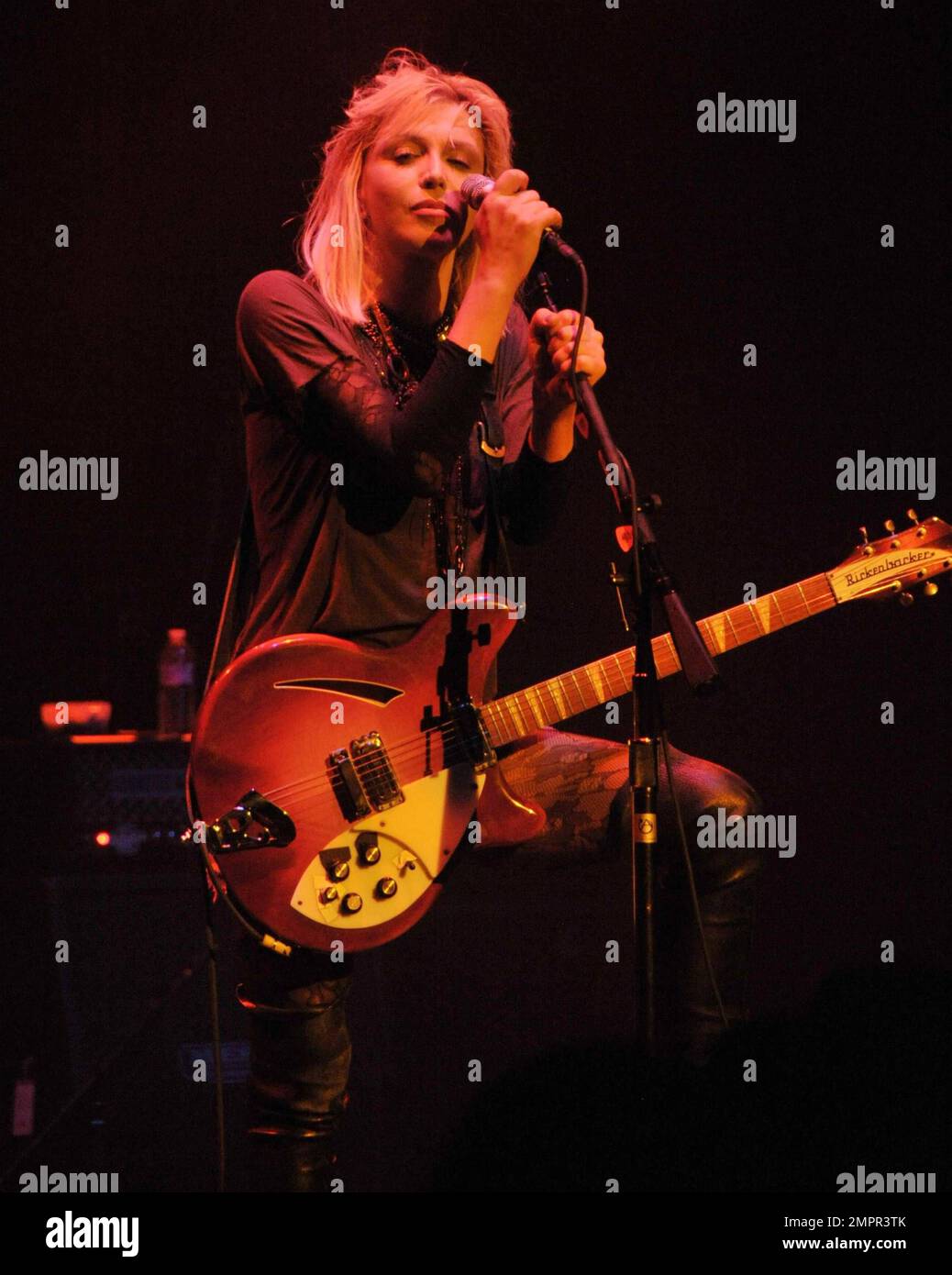 Rocker Courtney Love performs live with her band Hole at the Fillmore ...