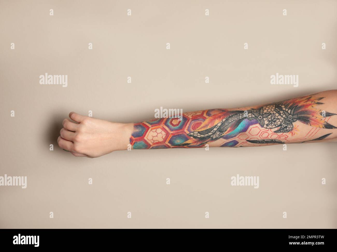 Colorful Tattoo Sleeve Designs For Women