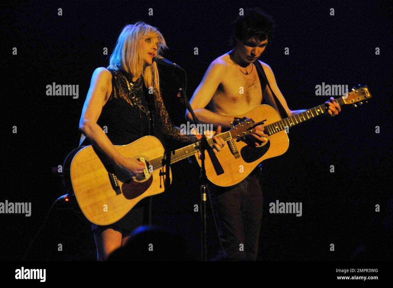 Rocker Courtney Love performs live with her band Hole at the Fillmore ...