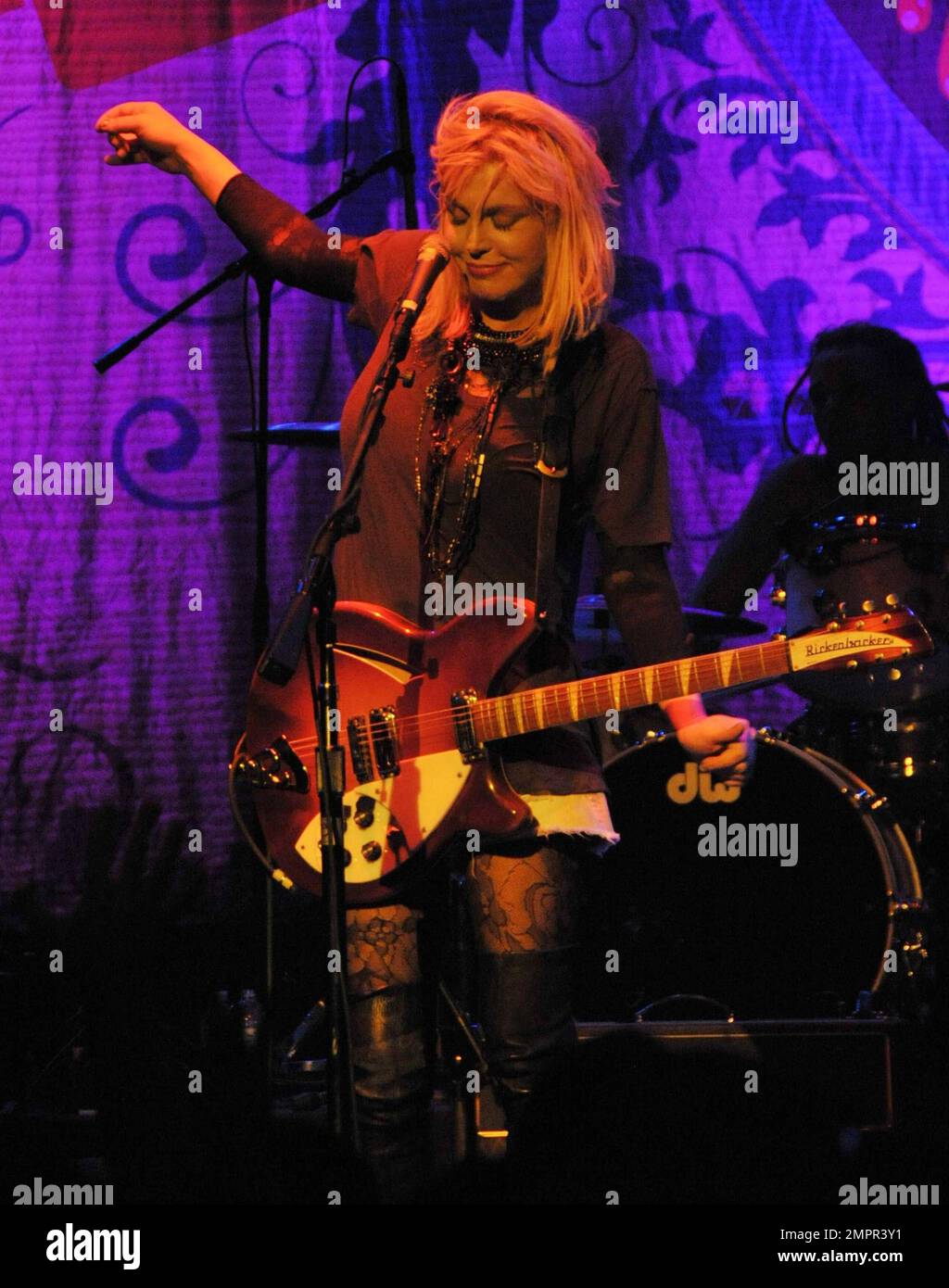 Rocker Courtney Love performs live with her band Hole at the Fillmore ...