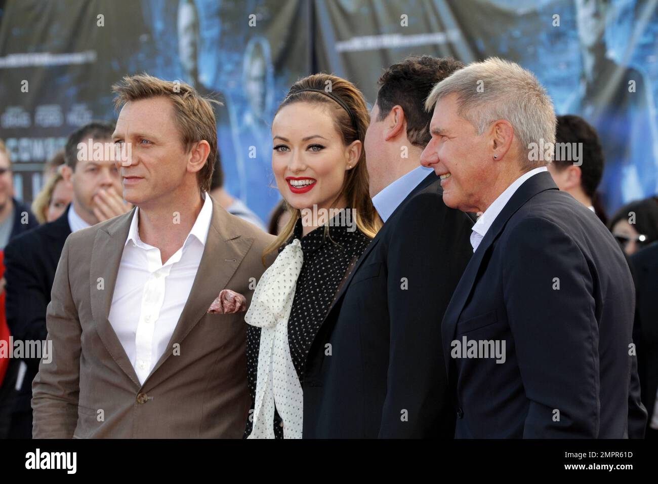 Daniel Craig, Olivia Wilde and Harrison Ford at the UK premiere of ...