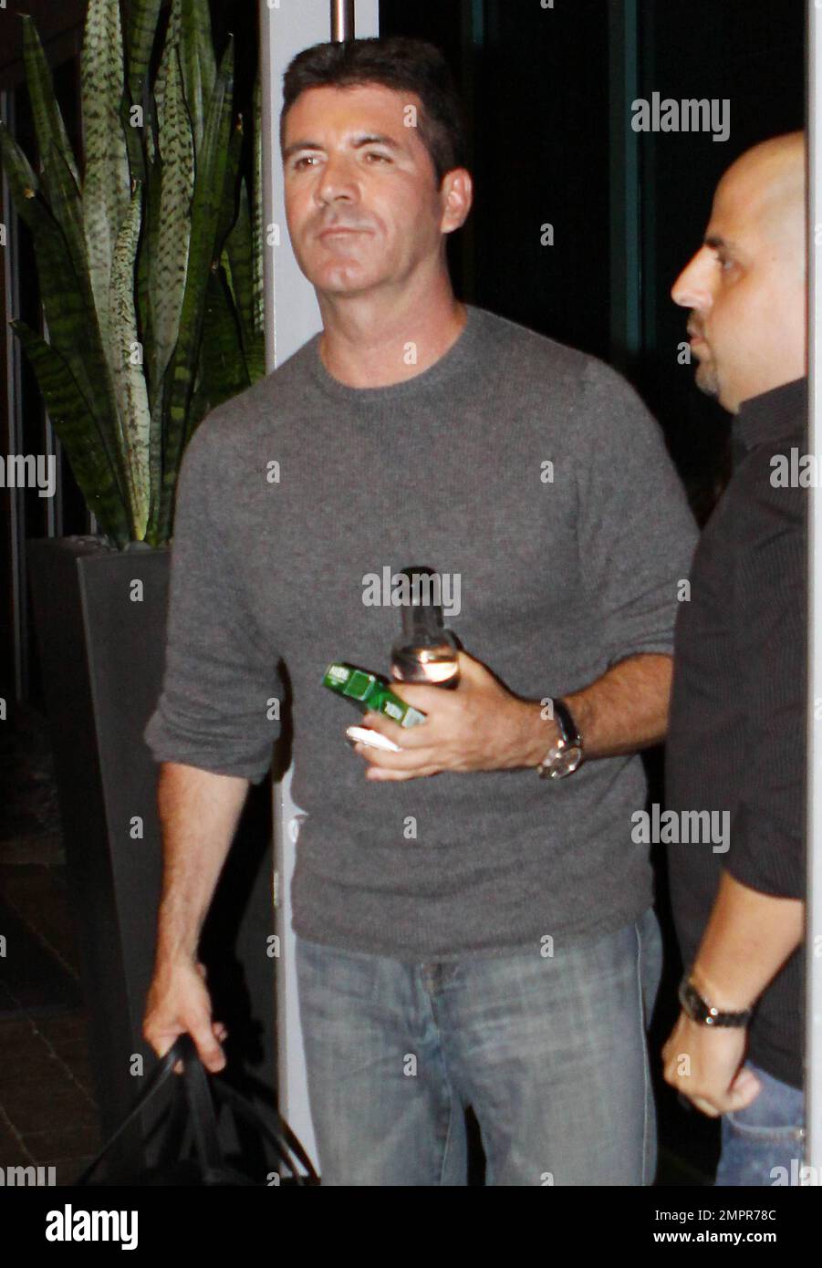 EXCLUSIVE!! Simon Cowell returns to his hotel after a long day of ...
