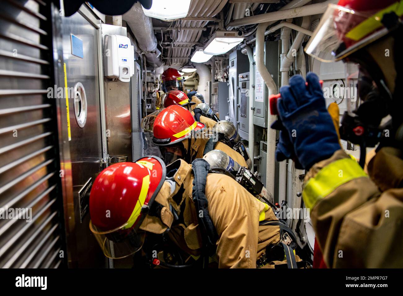 PHILIPPINE SEA (Nov. 15, 2022) Sailors aboard Arleigh Burke-class ...