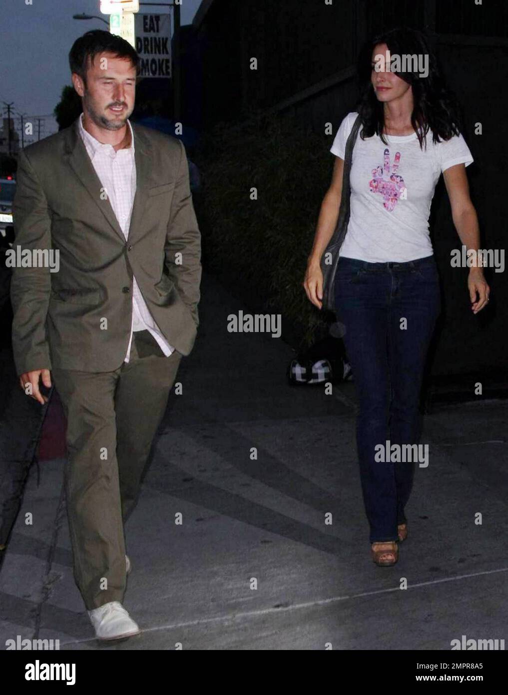 Courtney Cox and husband David Arquette have a date night at STK in Los ...