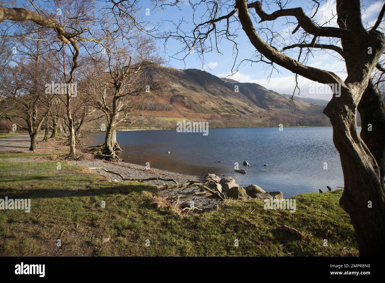 Views of Buttermere Lake in The Lake District in Allerdale, Cumbria in ...