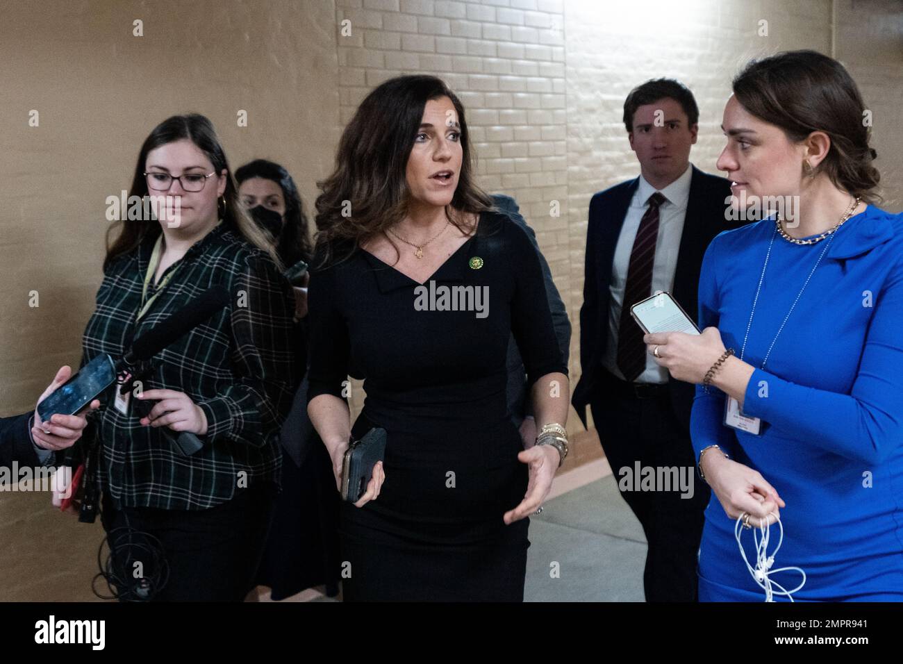 UNITED STATES - JANUARY 31: Rep. Nancy Mace, R-S.C., leaves the House ...