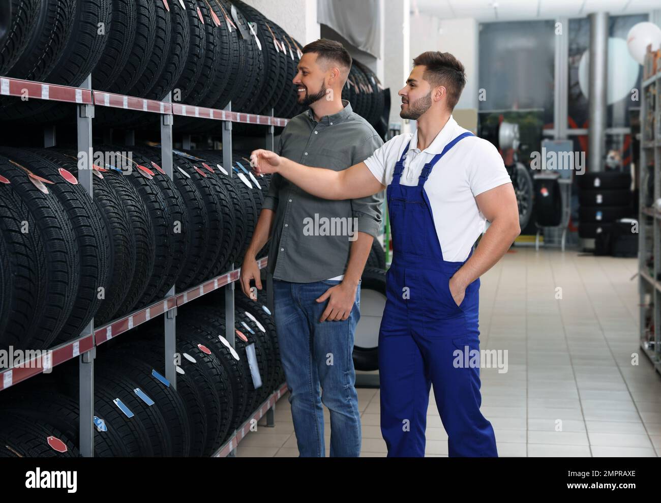 Helping client hi-res stock photography and images - Alamy