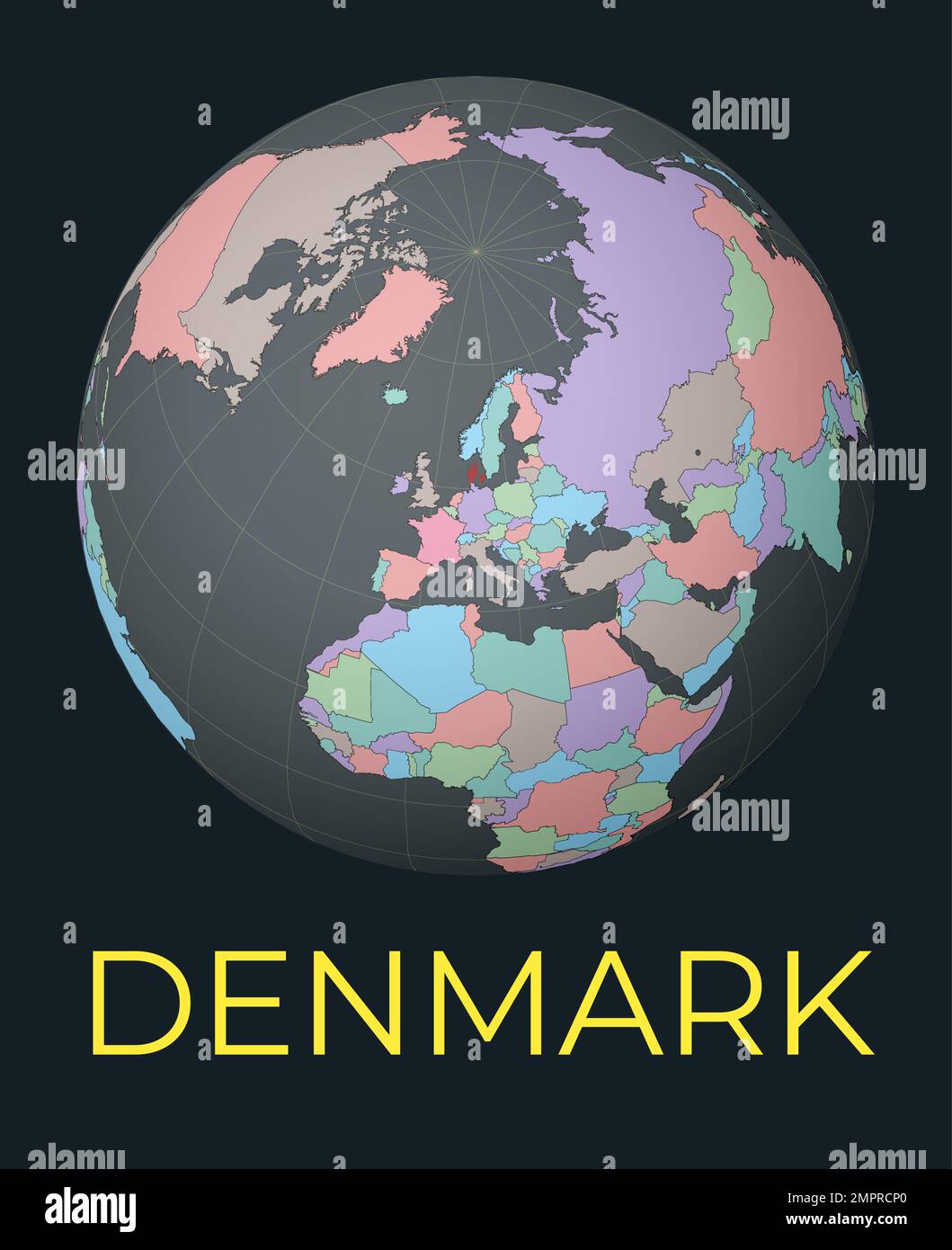 denmark location in world map