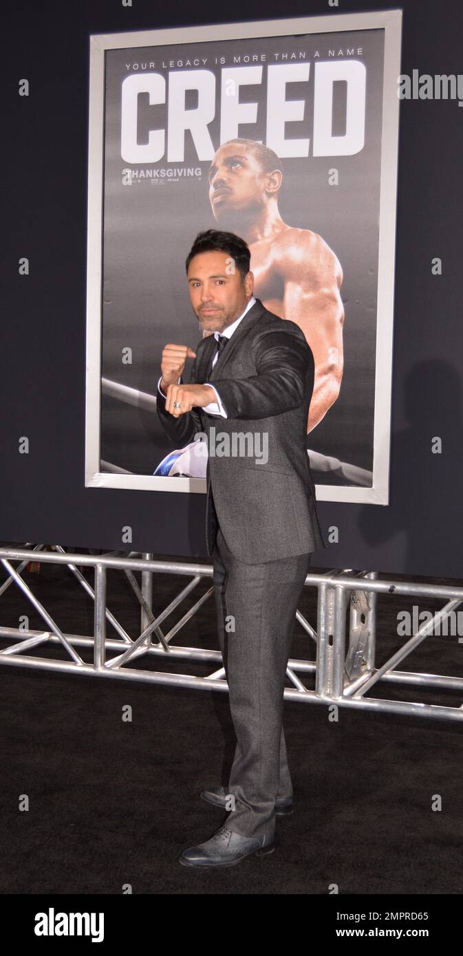 Oscar de la Hoya at the premiere of Warner Bros. Pictures' 'Creed' at ...
