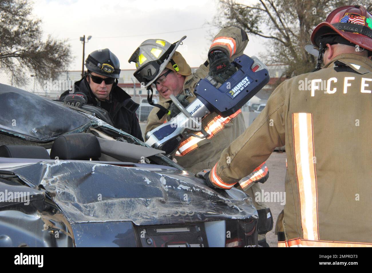 FORT CARSON, Colo. — Col. Sean Brown, garrison commander, uses the ...