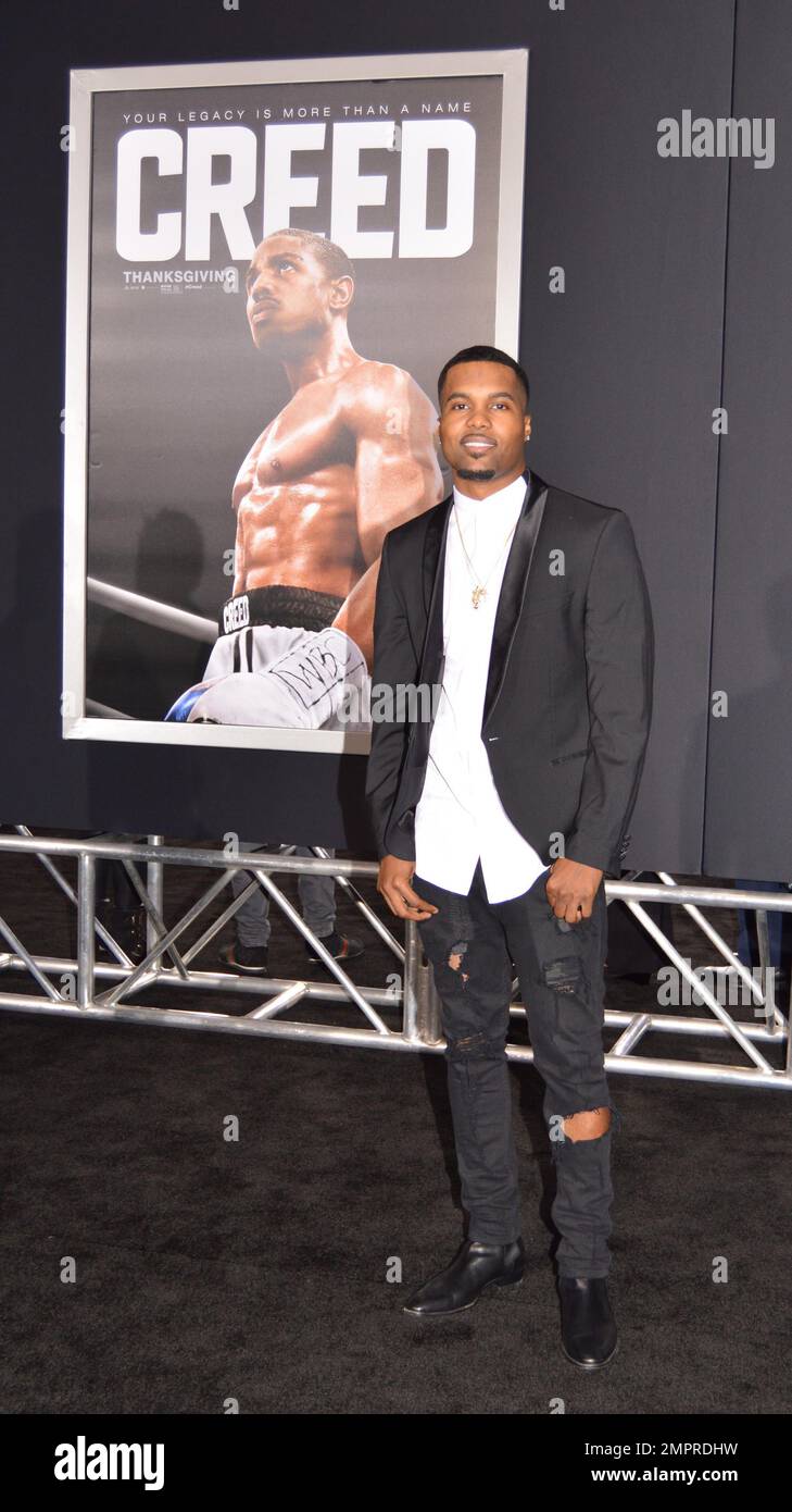Steelo Brim at the premiere of Warner Bros. Pictures' 'Creed' at the ...
