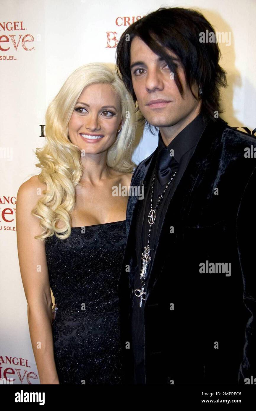 Criss Angel and Holly Madison attend the premiere of Criss Angel's new ...