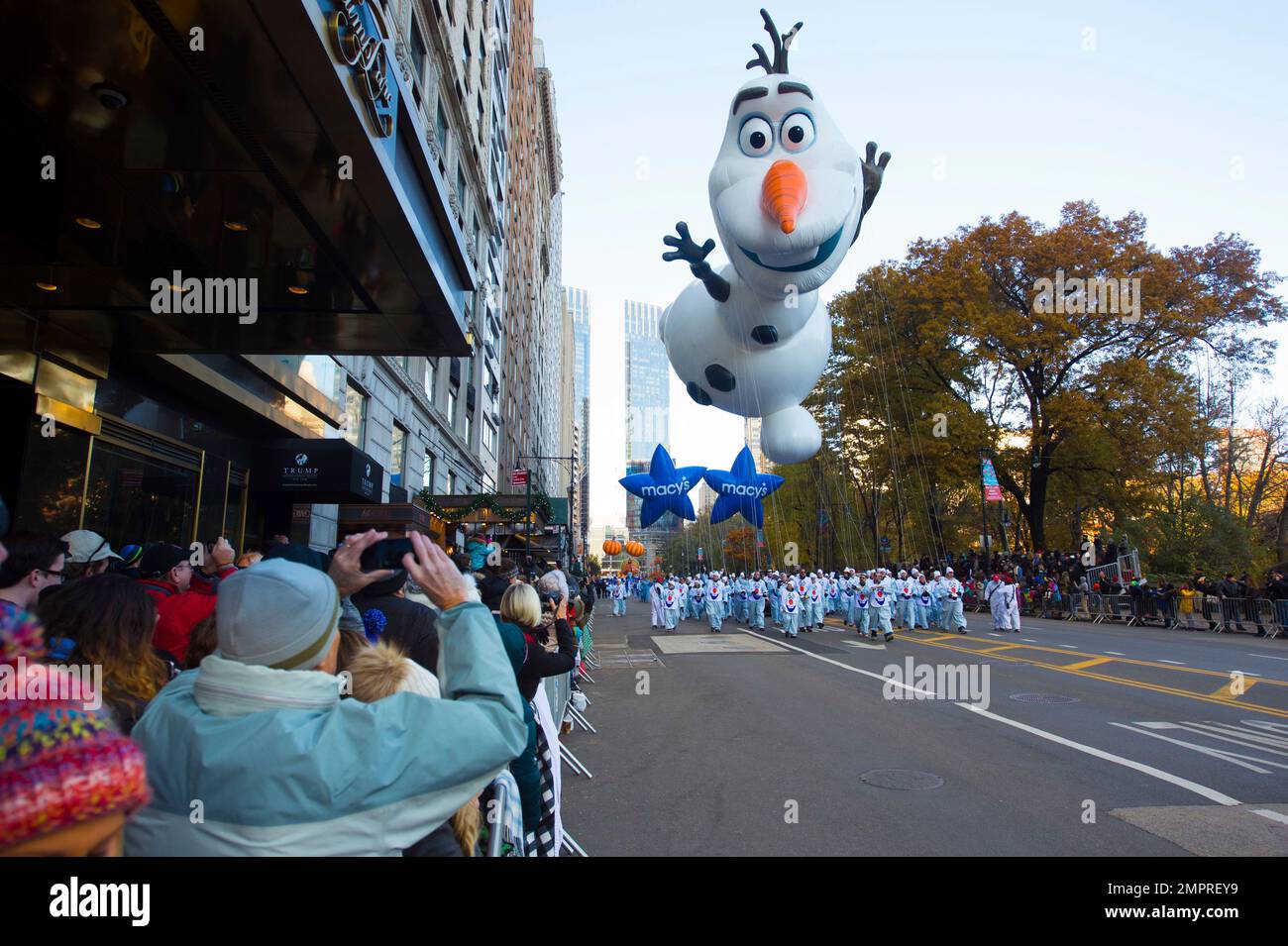 The Olaf float appears at the 91st Macy's Thanksgiving Day Parade on ...