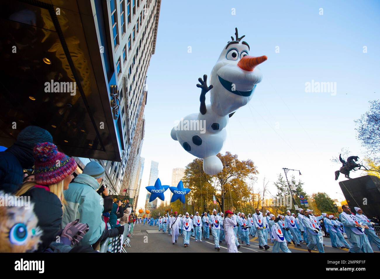 The Olaf float appears at the 91st Macy's Thanksgiving Day Parade on ...