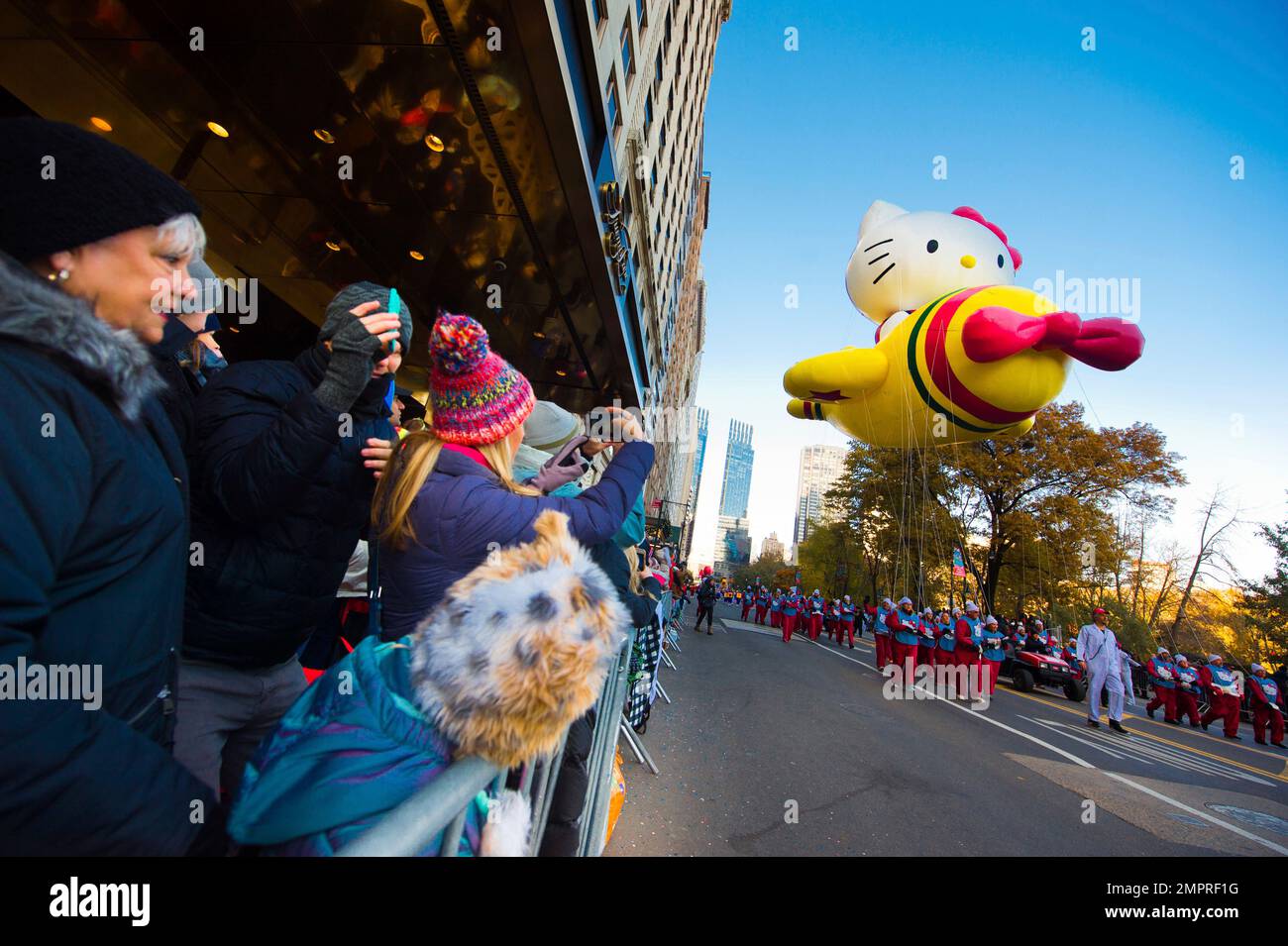 The Hello Kitty float appears at the 91st Macy's Thanksgiving Day ...