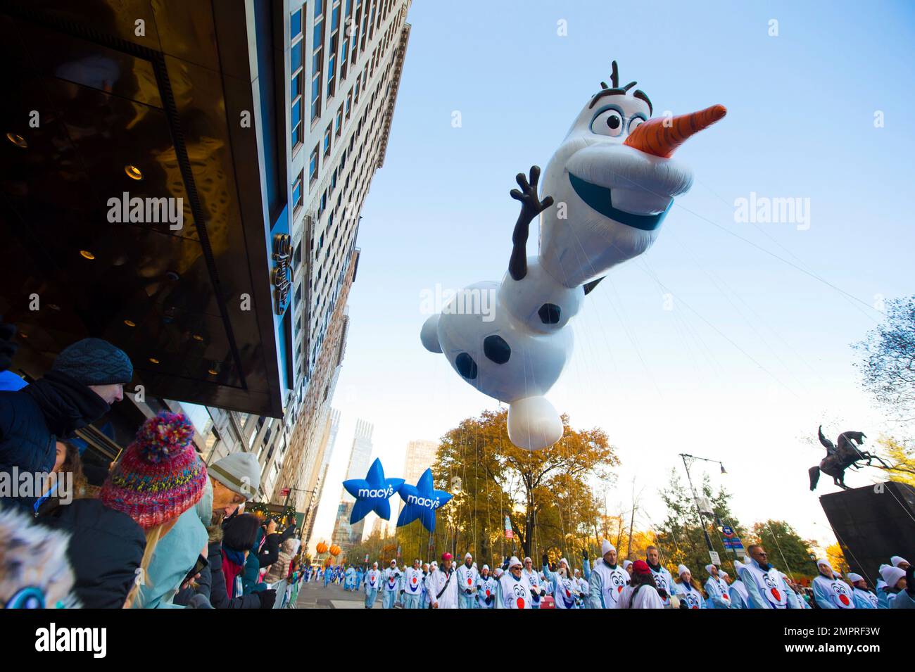 The Olaf float appears at the 91st Macy's Thanksgiving Day Parade on ...