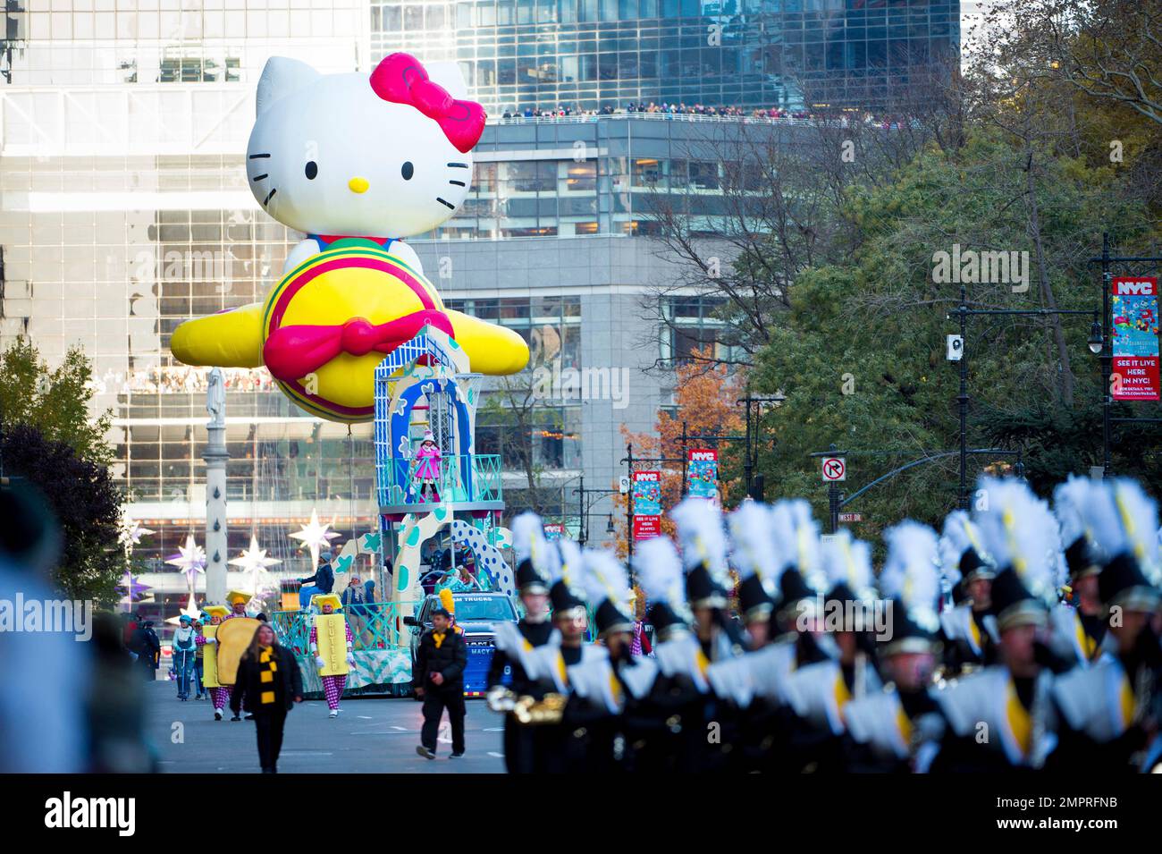 The Hello Kitty parade float is seen at the 91st Macy's Thanksgiving ...