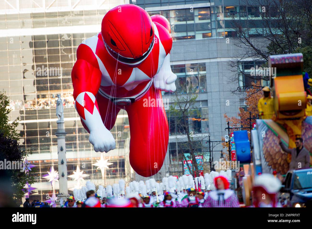 The Red Power Ranger parade float is seen at the 91st Macy's ...