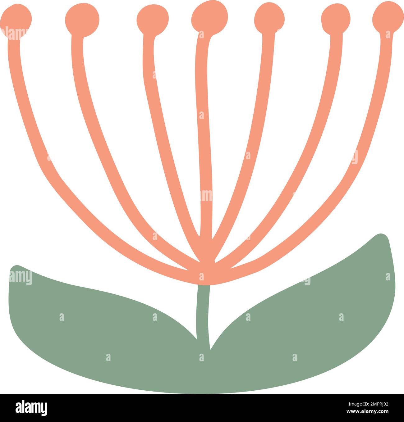 Groovy 70s hippie spring flower print. Positive floral illustration ...