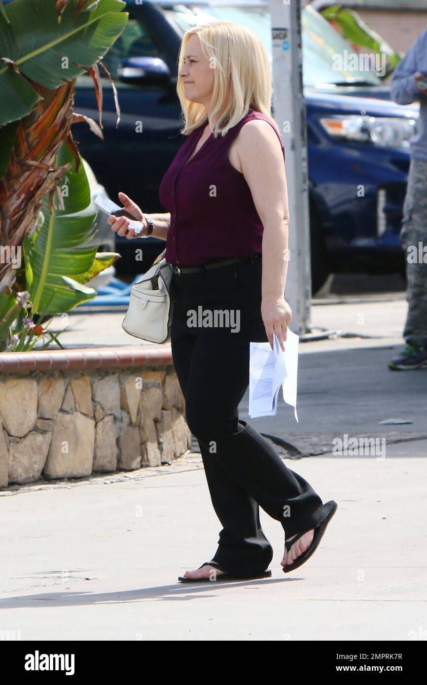 Patricia Arquette and James Van Der Beek on the set of CSI: Cyber. Los ...