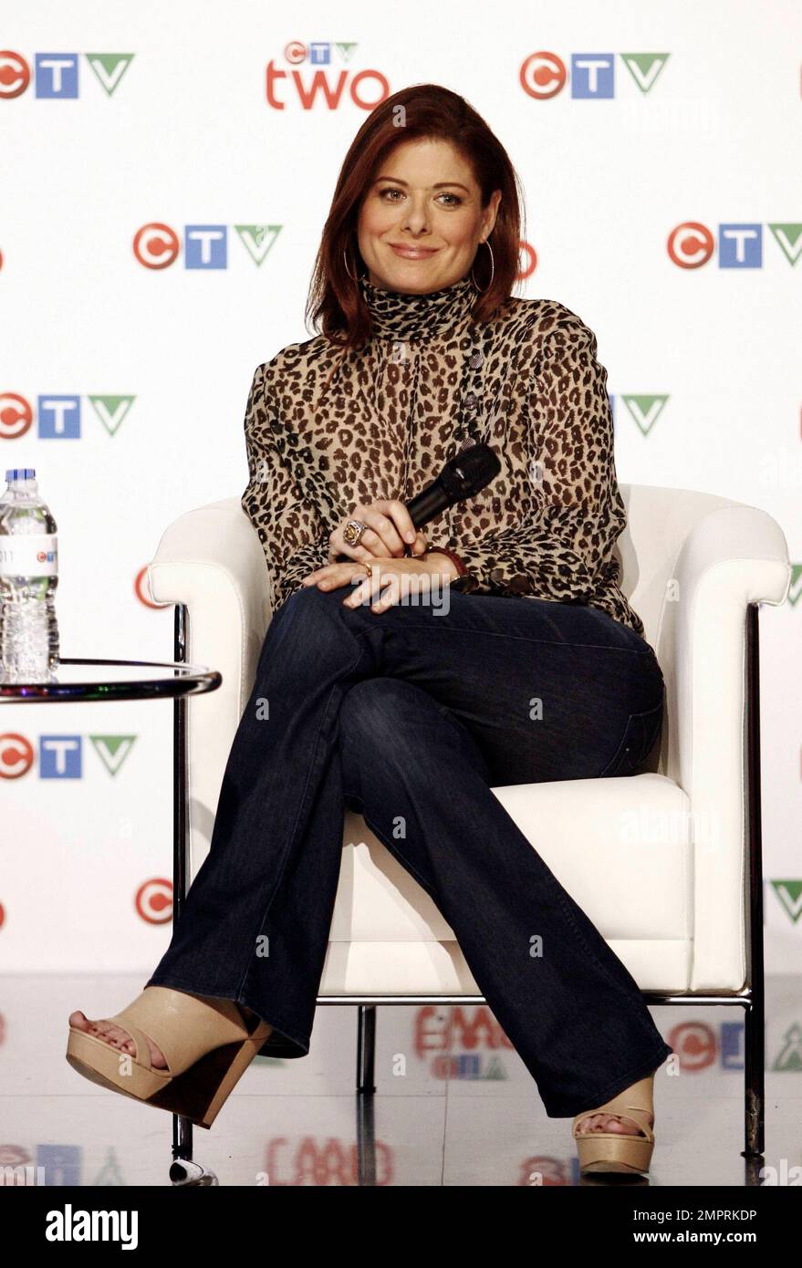 Debra Messing at a press conference for CTV Upfront in Toronto, ON. 6/2/11 Stock Photo - Alamy