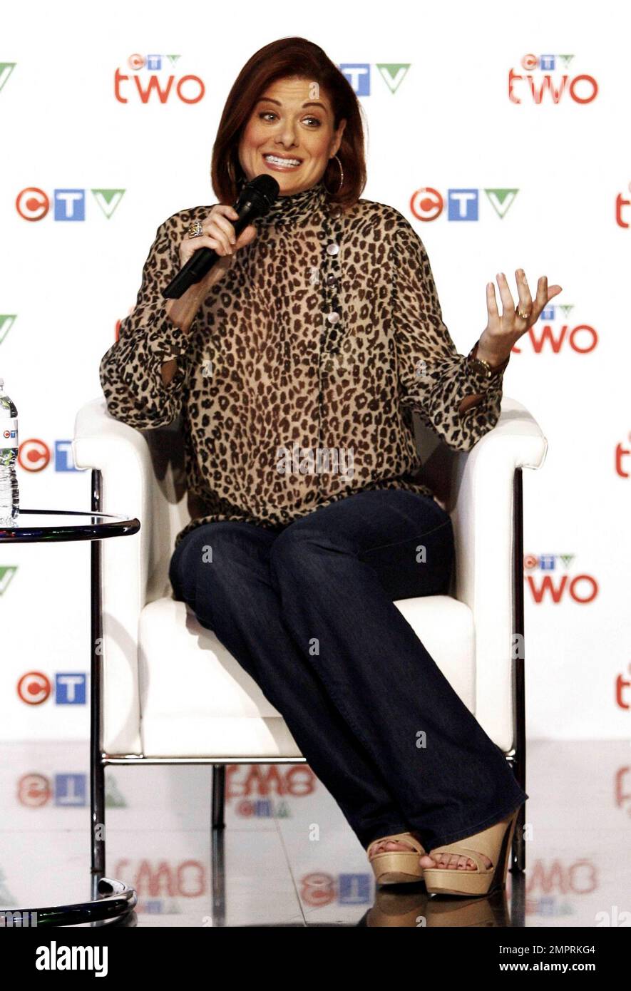 Debra Messing at a press conference for CTV Upfront in Toronto, ON. 6/2/11 Stock Photo - Alamy