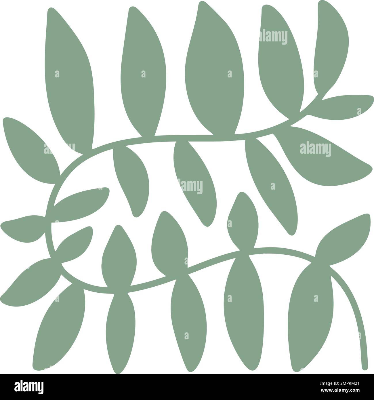 Groovy 70s hippie spring branch print. Positive floral illustration ...