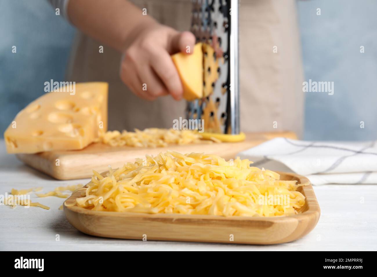 Cheese grating on table hi-res stock photography and images - Alamy
