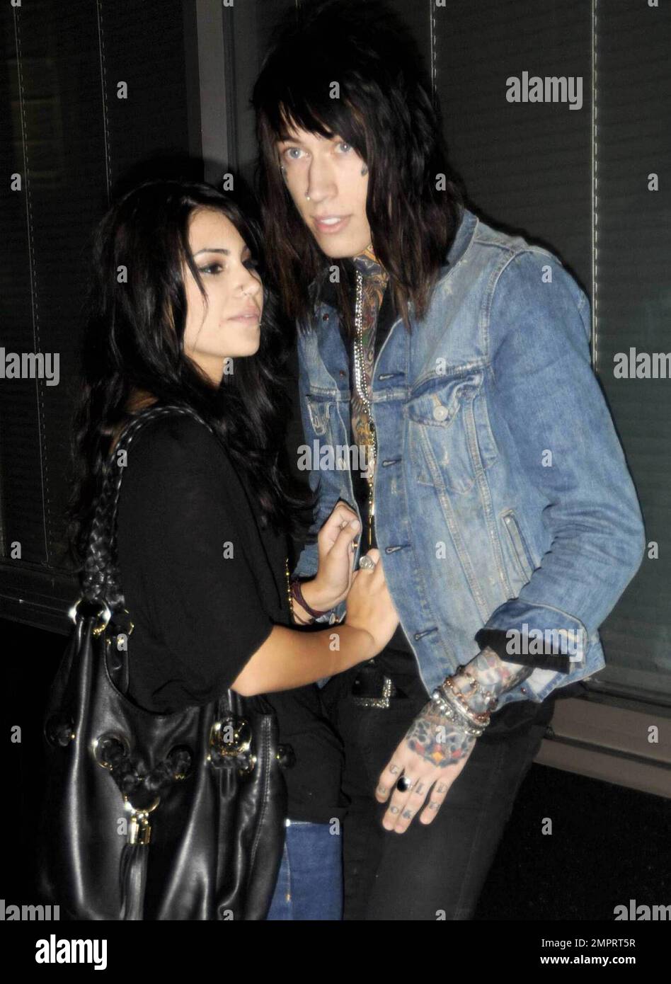-Trace Cyrus and a Demi Lovato lookalike leave Katsuya hand in hand ...