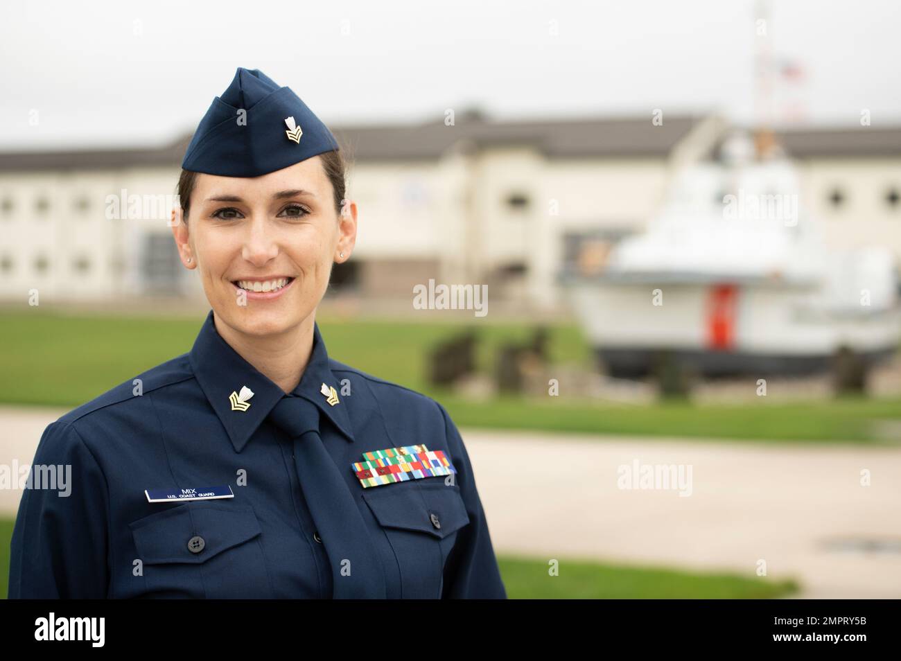 Petty Officer 1st Class Abigail Mix is an instructor and storekeeper in ...