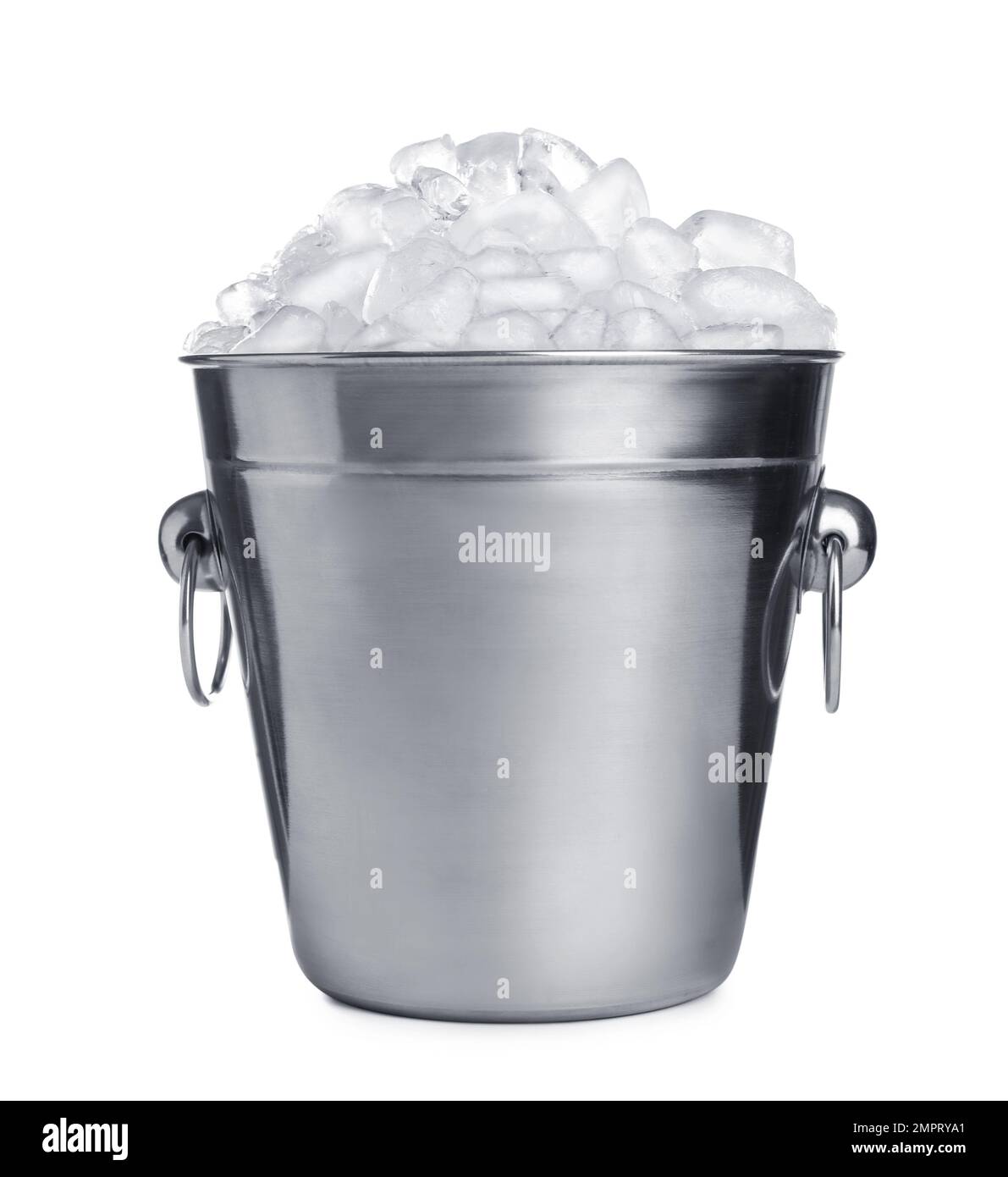 White ice bucket filled cubes hi-res stock photography and images - Alamy