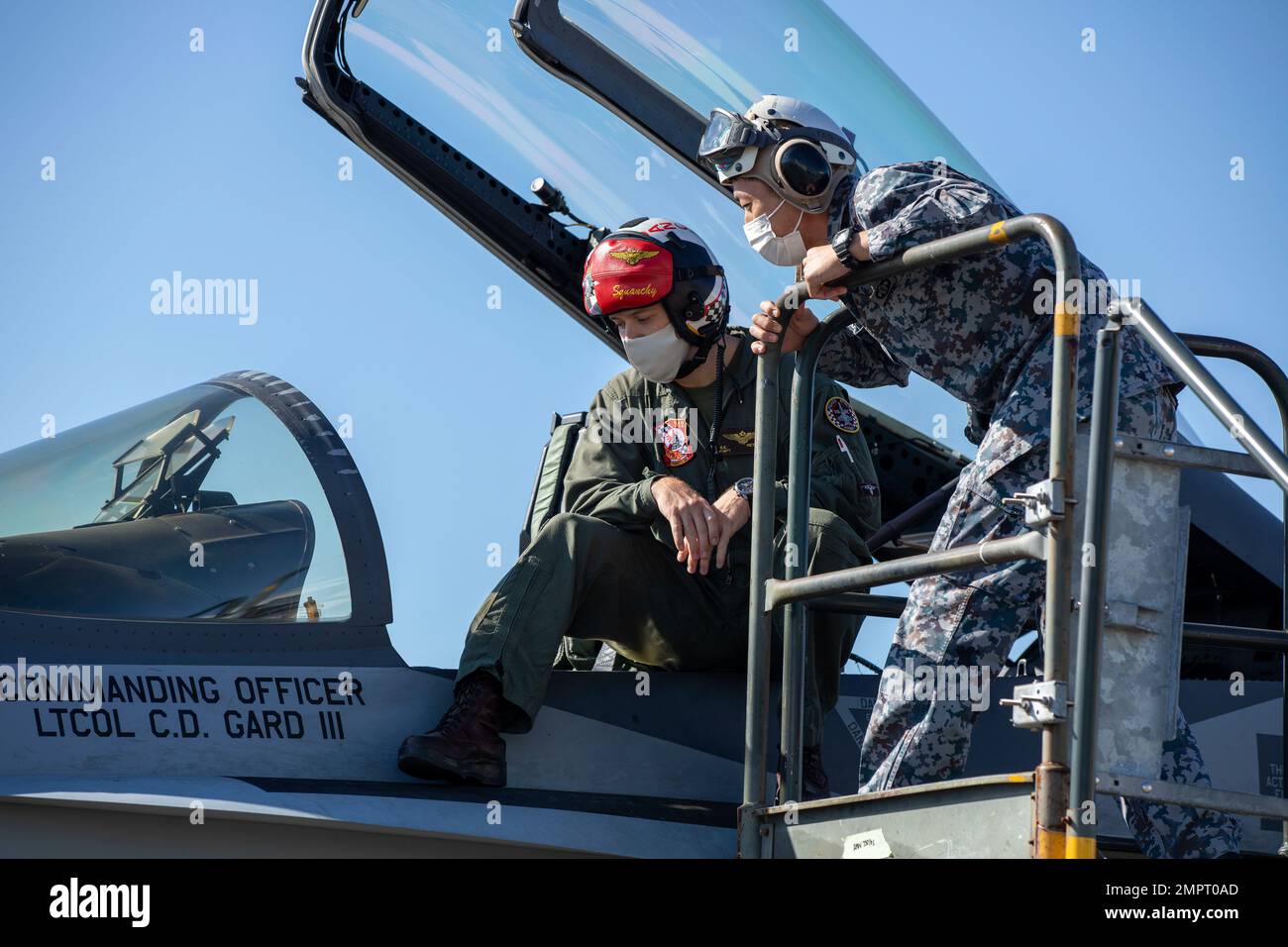U.S. Marine Corps Capt. Reagan Reynolds, a pilot with Marine Fighter ...