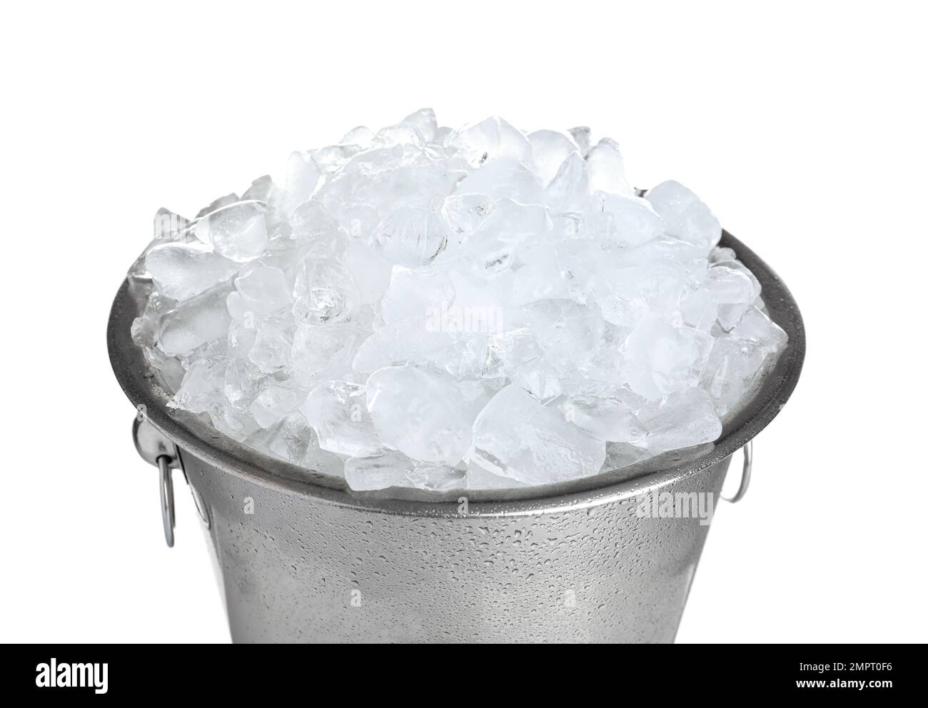 White ice bucket filled cubes hi-res stock photography and images - Alamy