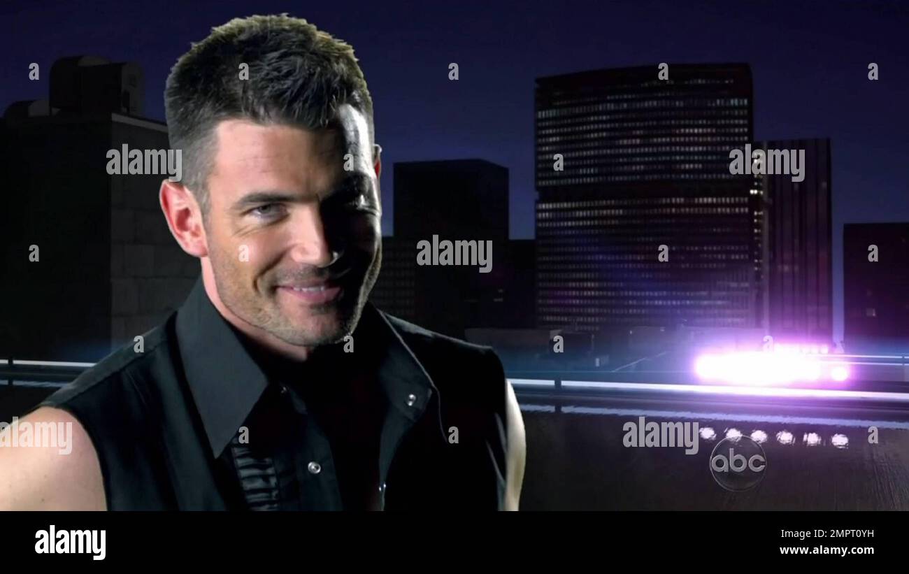 English actor Aiden Turner dances the Cha Cha Cha live with his partner ...