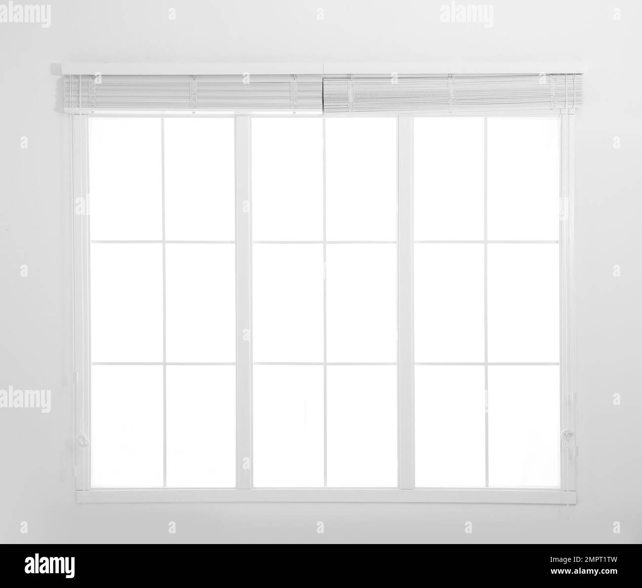 Blinds white window in Black and White Stock Photos & Images - Alamy