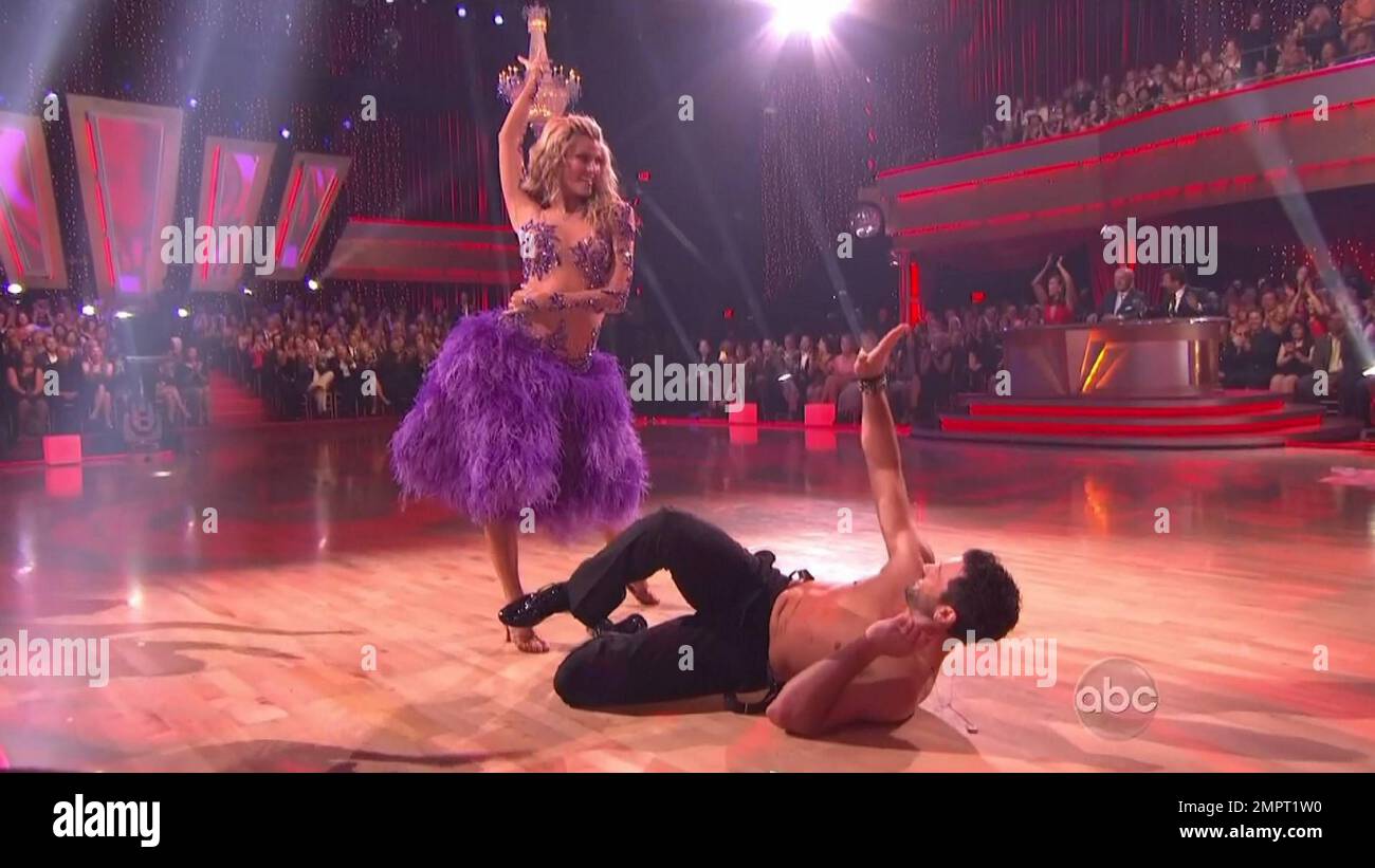 ESPN broadcaster Erin Andrews dances the Samba and participates in a ...