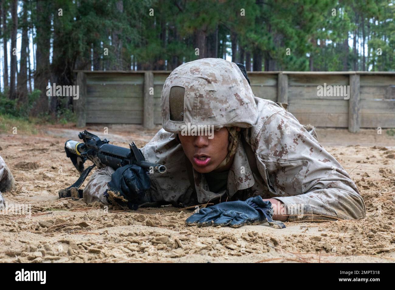 Recruits with Hotel Company, 2nd Recruit Training Battalion, learn and ...