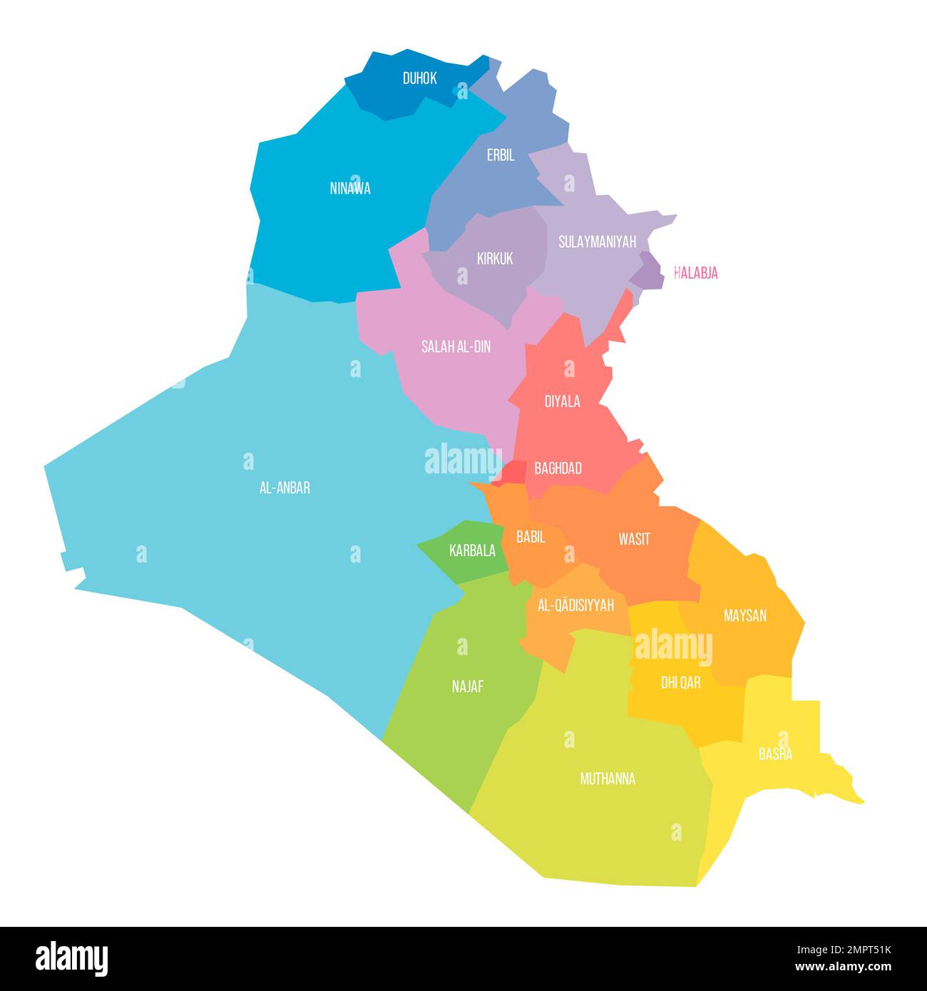 Political Map Of Iraq Political Geography Now: Iraq