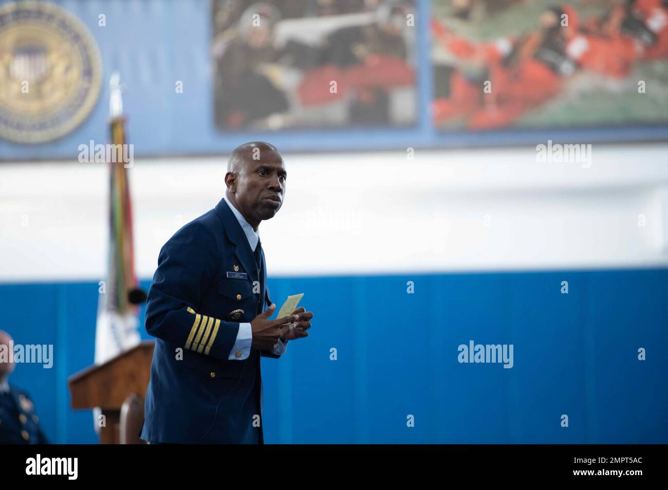 U.S. Coast Guard Training Center Cape May held an all-hands briefing on ...