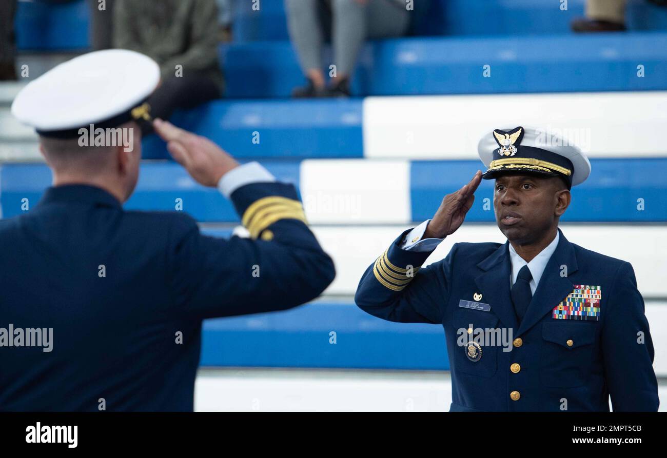 U.S. Coast Guard Training Center Cape May held an all-hands briefing on ...