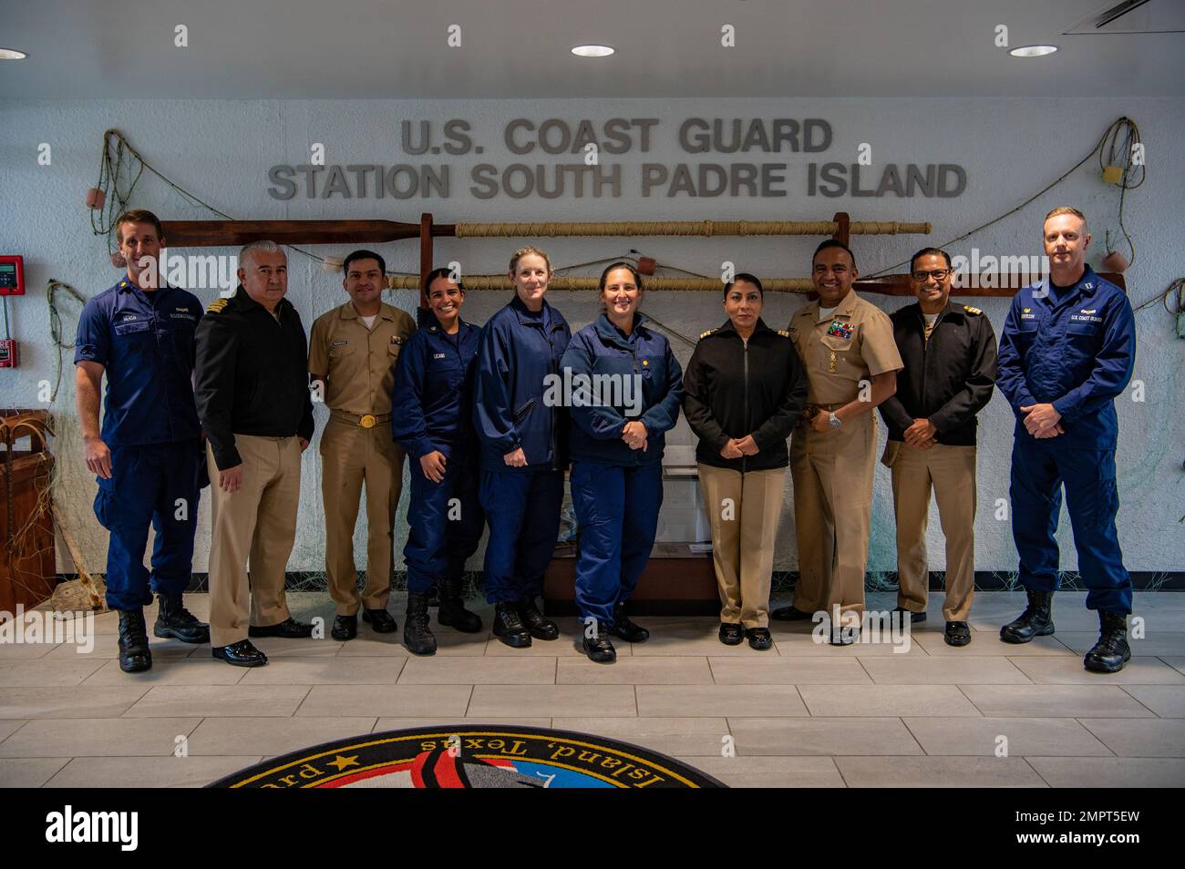Personnel from the Eighth Coast Guard District, U.S. Coast Guard Sector ...