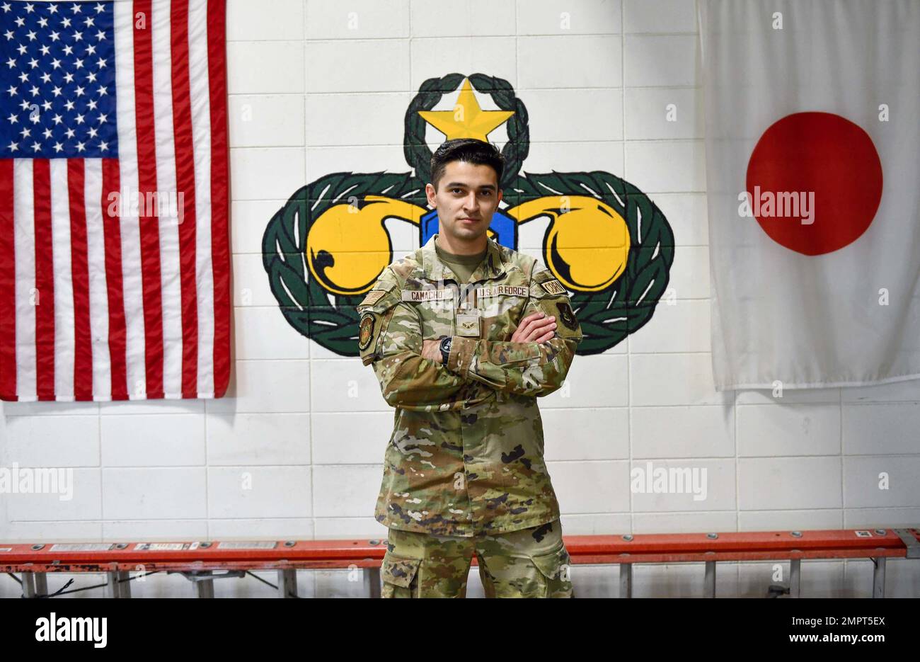 U.S. Air Force Airman 1st Class Brandon Camacho, 18th Civil Engineer ...