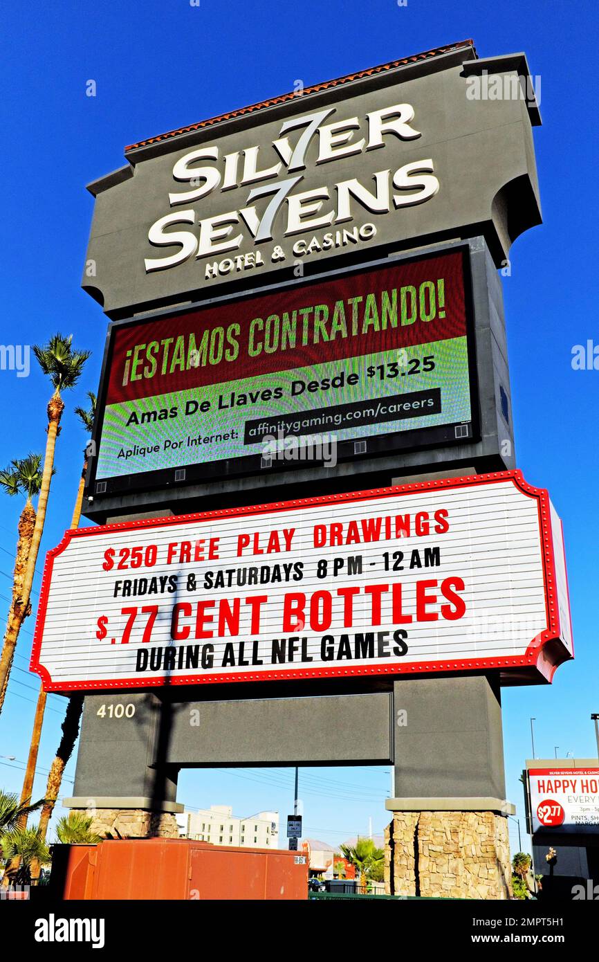 Silver sevens casino hi-res stock photography and images - Alamy