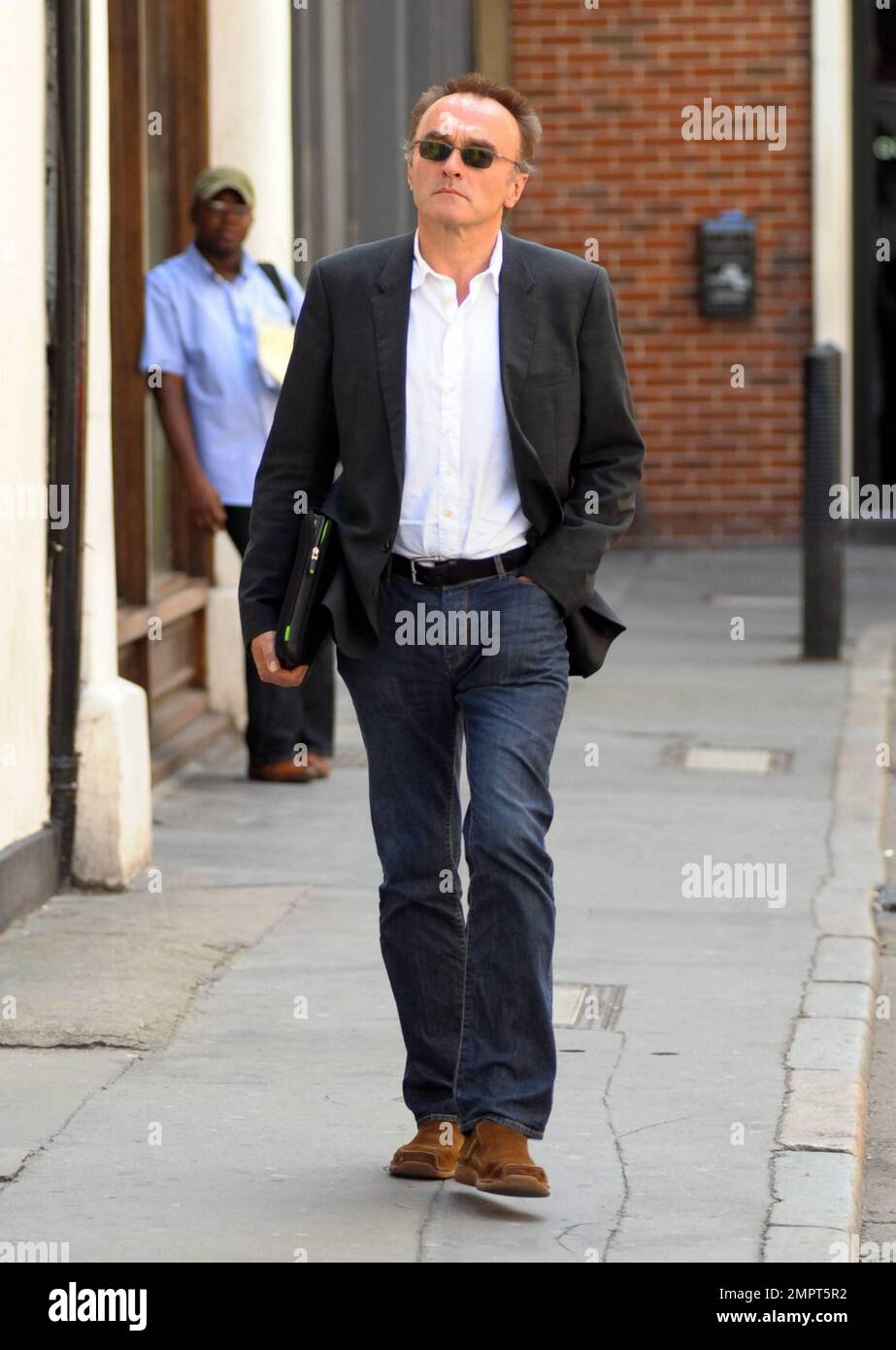 Oscar-winning director Danny Boyle strolls in London's Soho. London, UK ...