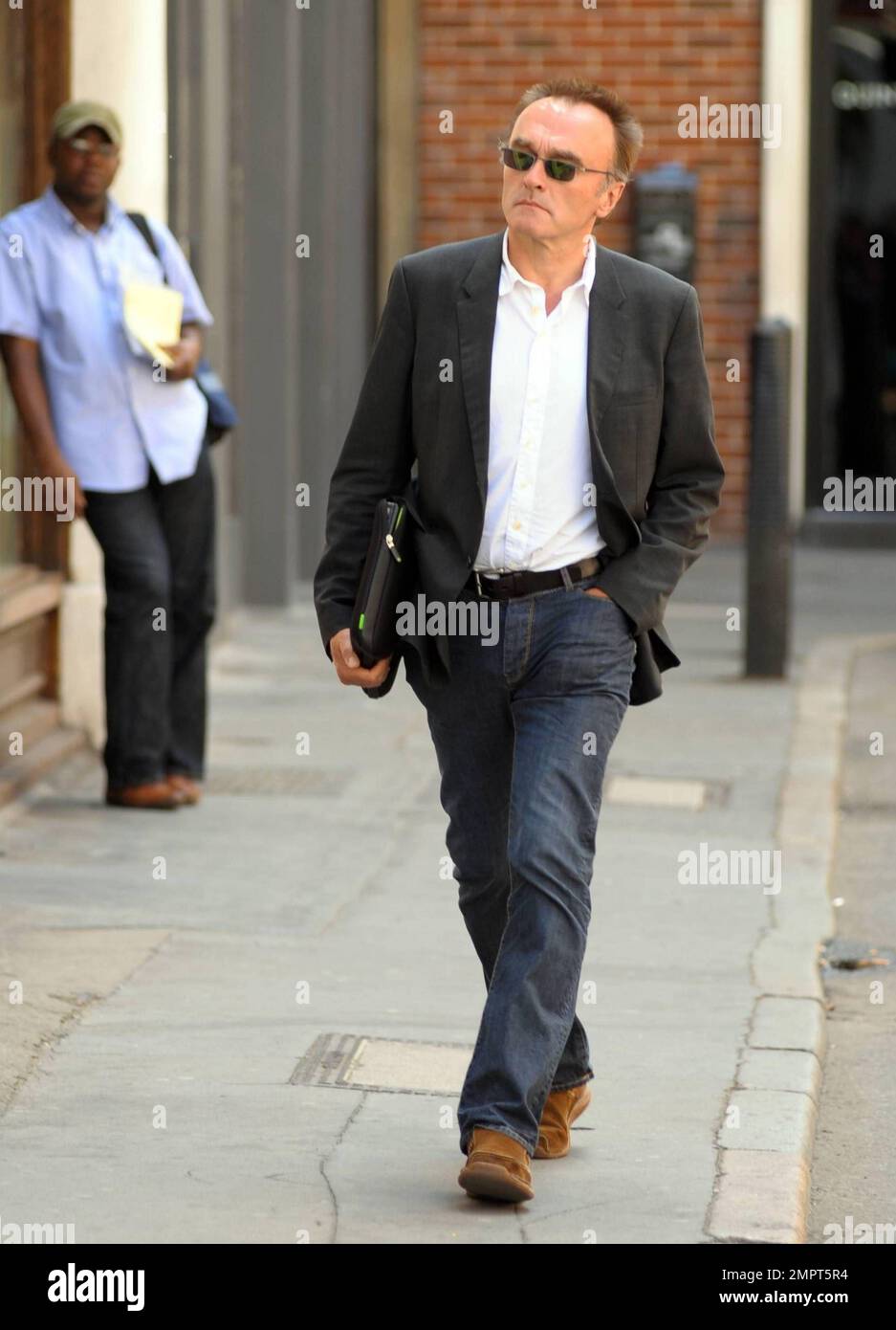 Oscar-winning director Danny Boyle strolls in London's Soho. London, UK ...