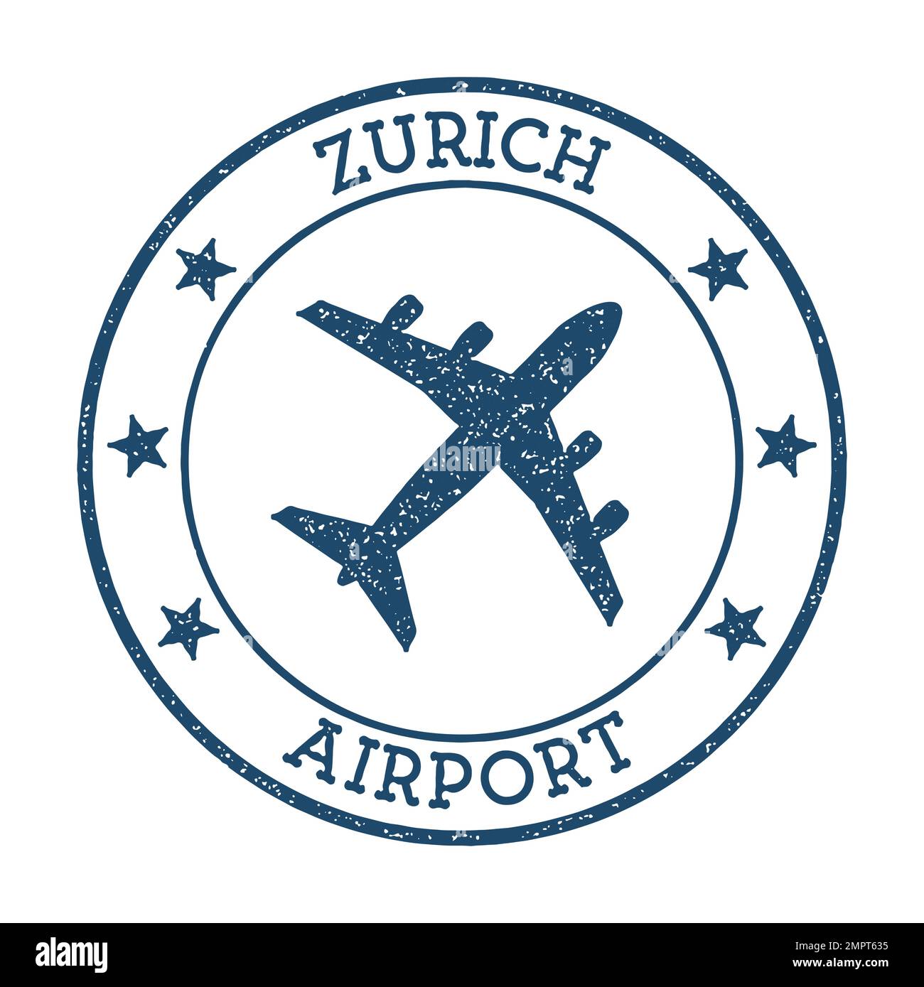 Zurich Airport logo. Airport stamp vector illustration. Zurich ...