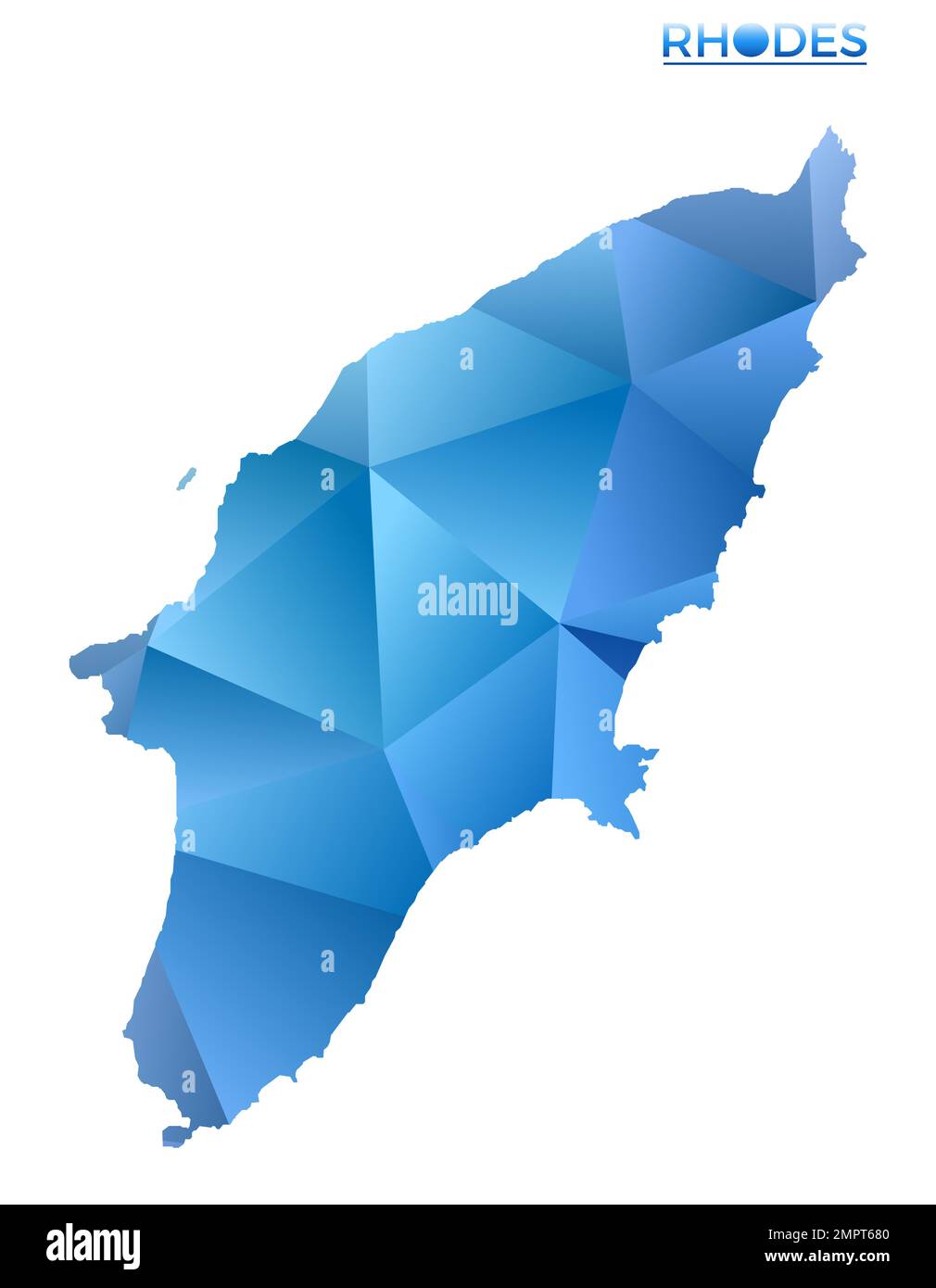 Island rhodes map Stock Vector Images - Alamy