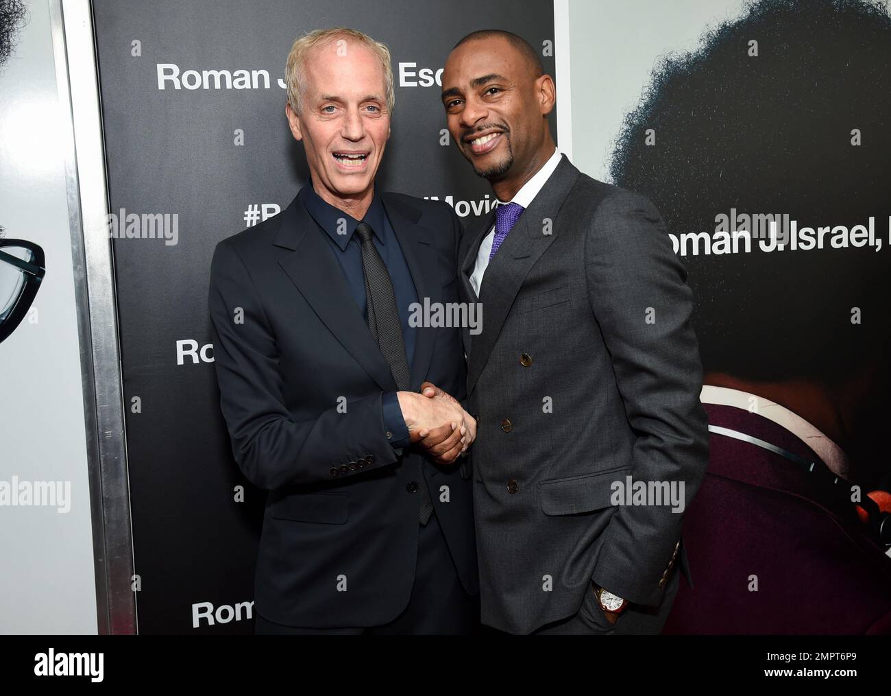 Director Dan Gilroy, left, and executive producer Charles D. King attend a special screening of ...