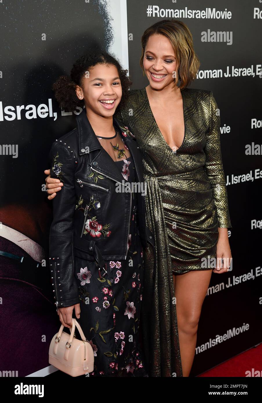 Actress Carmen Ejogo, right, and daughter Juno Wright attend a special ...